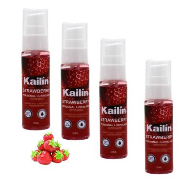 China 30ml Water Based Personal Lubricant Strawberry Lemon Bubble Gum Flavor for Oral Anal Vaginal Sex Massage Gel for sale