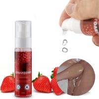 China Kailin 30ml Water Based Edible Strawberry Flavored Personal Lubricant Sex Lube 5 Bottles for sale