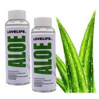 China Water Based Personal Lubricant Organic Aloe Vera Gel for Sensitive Skin 100ml Edible Flavored for sale