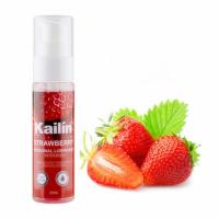 China Kailin 30ml x 5 Bottles Edible Strawberry Flavored Water Based Personal Lubricant Kit for sale