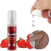 China Kailin 30ml x 5 Bottles Edible Strawberry Flavored Water Based Personal Lubricant Kit for sale