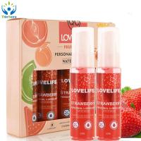 China 30ml Water Based Strawberry Flavored Personal Lubricant 5 Pack Sex Lube for Couples Anal Vaginal Moisture for sale