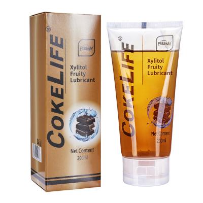 China Water Based Personal Lubricant 200ml Chocolate Flavor for Vaginal Anal Oral Sex for sale