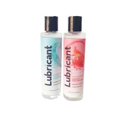 China 200ml Private Label Water Based Personal Lubricant Strawberry Edible Oral Sex Lube for sale