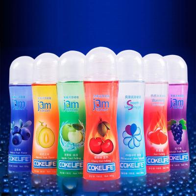 China Private Label Water Based Personal Lubricant 100ml Fruit Flavor Anal Oral Body Massage Oil Sex Lube for sale