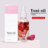 China Yoni Oil Vaginal Tightening Oil 30ml Female Private Parts Care Firming Massage Oil Private Label for sale