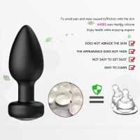 China Remote Control Anal Plug USB Rechargeable Silicone Vibrator Strong Vibration Adult Sex Toy 10 Speed for sale