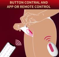 China App Controlled Egg Vibrator 9 Vibration Suction Modes Silicone Wearable Panty Sex Toy for Women for sale