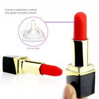 China Mini Rechargeable Silicone Lipstick Vibrator for Clitoral Stimulation 10 Speed for sale