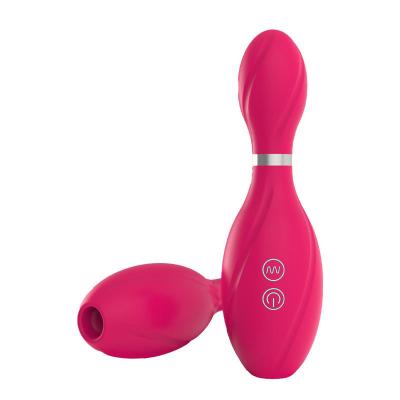China Wholesale Silicone Vibrating Wand Massager 10 Suction Modes Strong Sucking Vibrator for Women for sale
