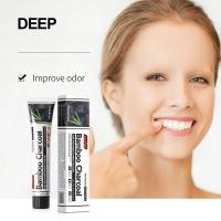 China Custom logo teeth whitening bamboo charcoal toothpaste for sale