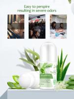 China Aloe Natural Roll-On Deodorant Antiperspirant 50ml OEM Custom Fragrance for sale