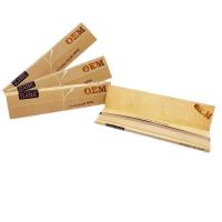 China Organic Hemp Rolling Paper King Size Slim 107x44mm Unbleached Natural Gum for sale