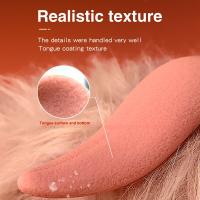 China Rechargeable Mini Clit Tongue Licking Vibrator G Spot Stimulator 9 Frequency Silicone Sex Toy 113x32mm for sale