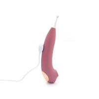 China 2 in 1 Clitoral Vibrator with Tongue Licking and Sucking USB Rechargeable Waterproof G Spot Stimulator for Women for sale