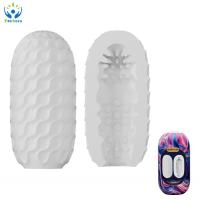 China Soft male masturbation device with large plane egg double-sided stereo channel for sale