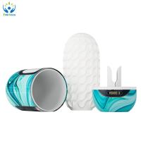 China Soft male masturbation device with large plane egg double-sided stereo channel for sale