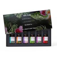 China 6 Pack Aromatherapy Essential Oils 10ml Private Label Gift Set for Relaxation and Calming for sale