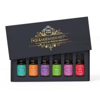 China 6 Pack Aromatherapy Essential Oils 10ml Private Label Gift Set for Relaxation and Calming for sale