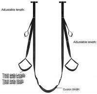 China BDSM Sex Door Swing with Seat Adjustable Straps 360 Degree Spinning Love Swing for Adult Couples for sale