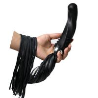 China Wholesale BDSM Flirting Whip Silicone ABS PU 165mm 10 Speed Vibration Massage SM Game for Couples for sale