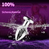 China Stainless Steel Metal Vibrating Butt Plug 10 Frequency Wireless Prostate Massager Anal Sex Toy for Men Couples for sale