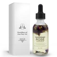 China Organic Rose Petals Infused Massage Oil 60ml for Face Body Hair Care for sale