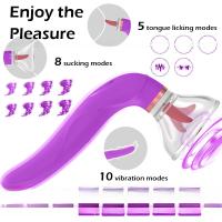 China Clitoral Sucking Vibrator with 8 Suction and 5 Licking Modes USB Rechargeable Waterproof Sex Toy for sale
