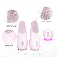 China Electric Waterproof Face Cleanser Massager with 9 Vibration Modes Medical Soft Silicone for sale
