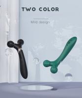 China Full Silicone Vibrating Facial Jade Roller Massager IPX6 Waterproof Wireless Remote Control 184g Body Massager for sale