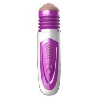 China 7 Frequency Vibration Intelligent Heating Masturbation Cup with Real Woman Voice ABS TPE for sale