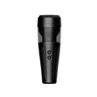 China 7 Frequency Telescopic Vibration Male Masturbation Cup with Suction Cup and Earphone Sound for sale