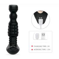 China USB Rechargeable Silicone Prostate Massager with Remote Control 12 Vibration Modes 360 Degree Rotating Anal Plug for sale