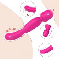 China Wholesale Soft Silicone Body Face Neck Leg Massager Wand Vibrating Massage 9 Patterns IPX7 for sale