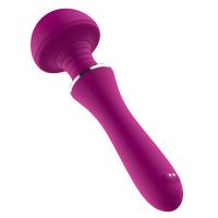 China USB Rechargeable Wand Vibrator with 12 Modes IPX7 Waterproof Silicone Body Massager for Women for sale