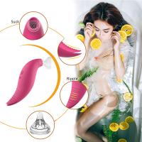 China Wearable Vibrator with 10 Vibration and 7 Suction Modes Silicone G Spot Stimulator 13.2cm for sale