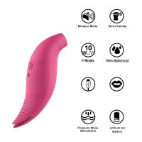 China Wearable Vibrator with 10 Vibration and 7 Suction Modes Silicone G Spot Stimulator 13.2cm for sale