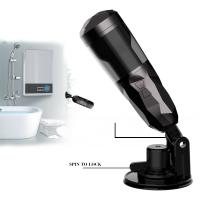 China 7 Frequency Telescopic Vibration Male Masturbation Cup with Suction Cup and Earphone Pronunciation for sale