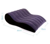 China Inflatable Sex Wedge Pillow PVC Flocking Love Position Cushion Aid Furniture Recliner Couple Game Toys for sale