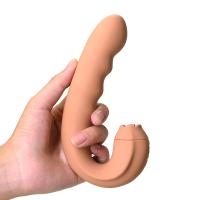 China USB Rechargeable Licking Vibrator with Clitoral Stimulator and G-spot Swing 10 Modes for sale