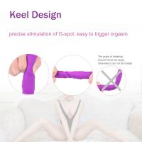 China Medical Silicone Realistic Vibrator Dildo 227mm 9 Modes Rechargeable for Women for sale