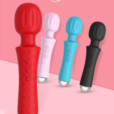 China USB Rechargeable Clitoral Vibrator Wand Body Massager 8 Speeds 20 Modes 207mm for sale