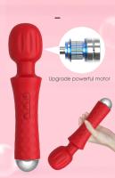 China USB Rechargeable Clitoral Vibrator Wand Body Massager 8 Speeds 20 Modes 207mm for sale