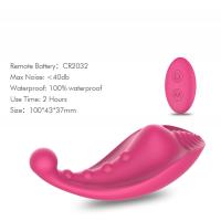 China Remote Control Panty Vibrator Silicone Mini Wearable Vibrating Underwear 10 Modes 180mAh for sale