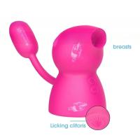China 10 Frequency Egg Vibrator with Sucking Silicone Adult Sex Toy IPX7 Waterproof 650mAh for sale