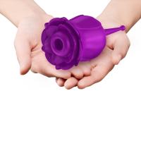 China Rose Clitoral Sucking Vibrator with 5 Sucking and 7 Vibration Modes 171g Silicone for sale