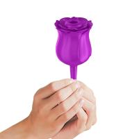 China Rose Clitoral Sucking Vibrator with 5 Sucking and 7 Vibration Modes 171g Silicone for sale