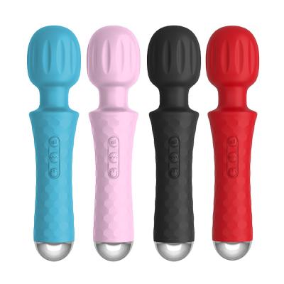 China Silicone AV Wand Vibrator 8 Speed 20 Mode Body Massager 207mm 162g for sale