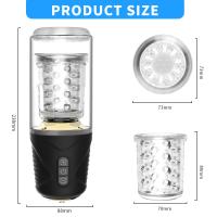 China OEM Electric Automatic Thrusting Rotating Male Masturbator with 14 Modes USB Charging Adult Sex Toy for sale