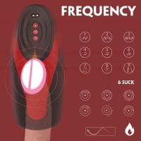 China Automatic Male Masturbator with 9 Vibration Modes and Heating Silicone Sex Toy 193mm for sale